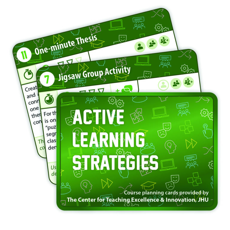 Active Learning Card Set & Online Resource | Center for Teaching ...